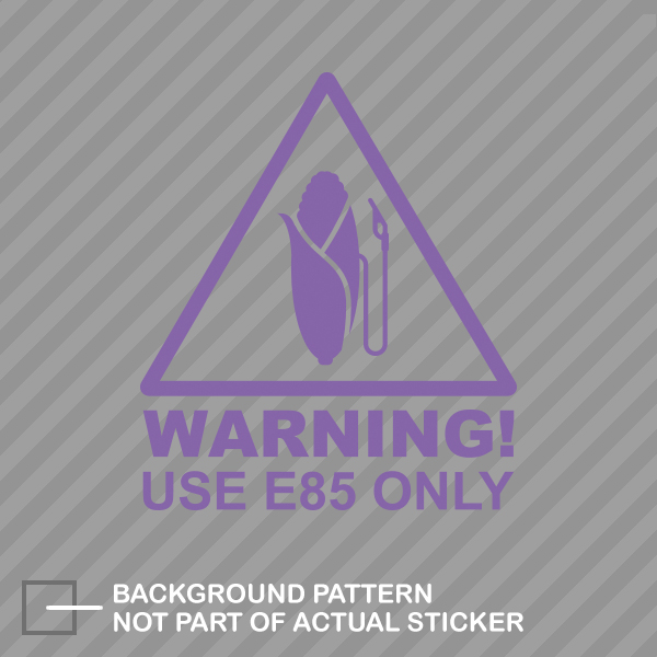 E85 Only Sticker Decal Vinyl ethanol clean energy | eBay
