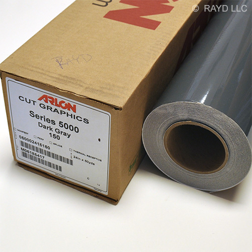 24" X 10 Yards Dark Gray Arlon 5000 Series Cut Graphic Cutting Vinyl ...
