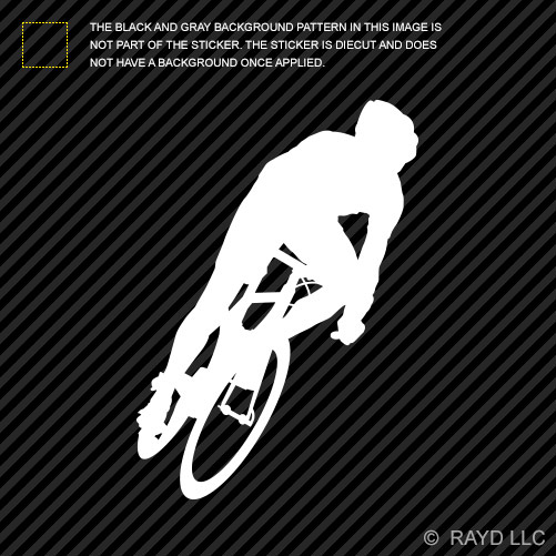Cyclist Sticker Die Cut Decal road bike triathlon cycling | eBay