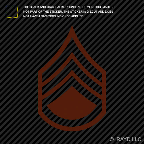 E-6 Staff Sergeant Rank Sticker Die Cut Decal SSG OR-6 E6 US Army | eBay