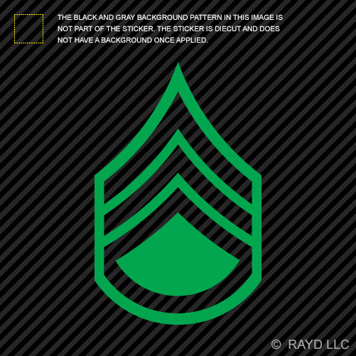 E-6 Staff Sergeant Rank Sticker Die Cut Decal SSG OR-6 E6 US Army | eBay