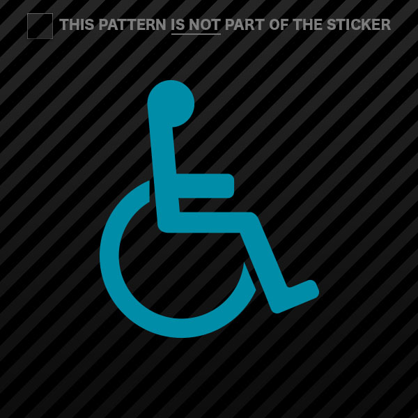 (2x) Handicap Sticker Self Adhesive Vinyl Disabled Assisted | eBay