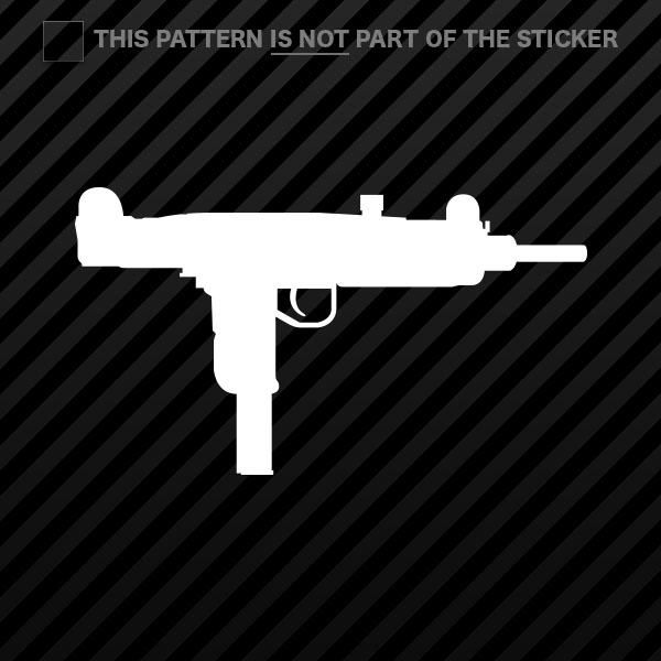 (2x) UZI Sticker Self Adhesive Vinyl Snake Eyes SMG | eBay