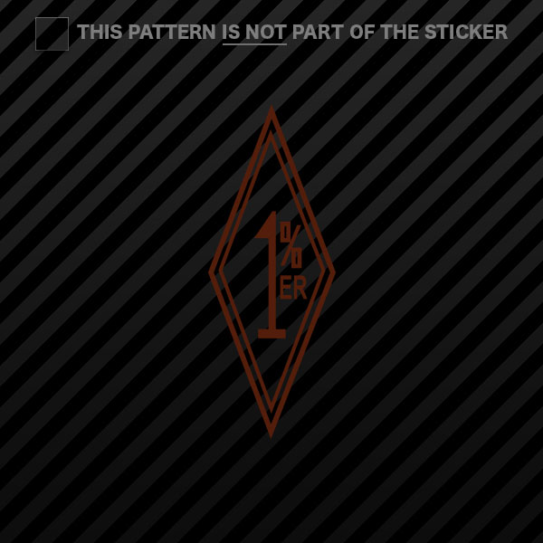 (2x) 1%er Sticker Self Adhesive Vinyl outlaw 1 Percenter 1% er | eBay