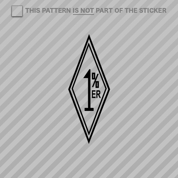 (2x) 1%er Sticker Self Adhesive Vinyl outlaw 1 Percenter 1% er | eBay
