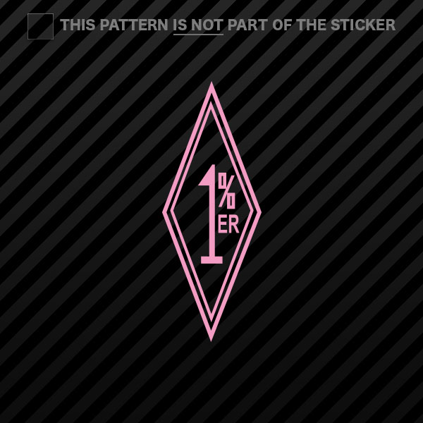 (2x) 1%er Sticker Self Adhesive Vinyl outlaw 1 Percenter 1% er | eBay