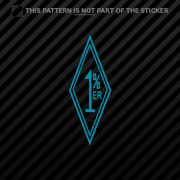 (2x) 1%er Sticker Self Adhesive Vinyl outlaw 1 Percenter 1% er | eBay