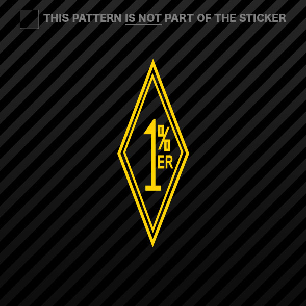 (2x) 1%er Sticker Self Adhesive Vinyl outlaw 1 Percenter 1% er | eBay