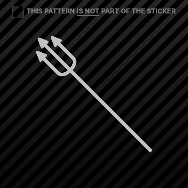 (2x) Devil Pitch Fork Sticker Self Adhesive Vinyl pink satan | eBay