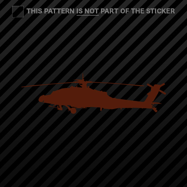 (2x) AH-64 Apache Sticker Vinyl F4 military monster helicopter attack ...
