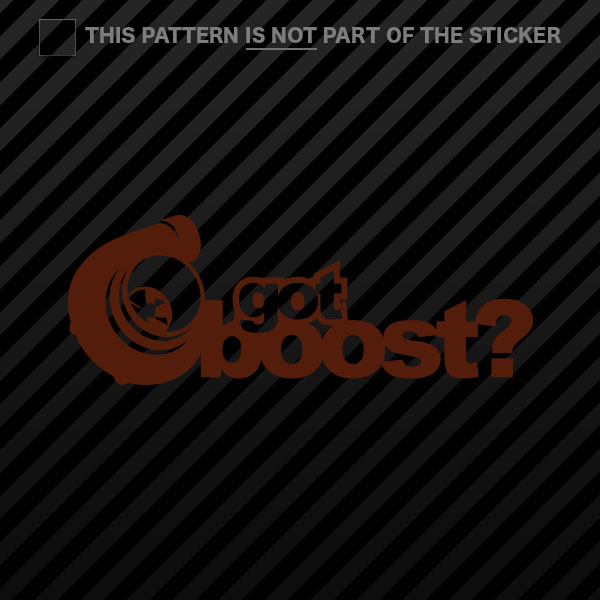 (2x) Turbo Got Boost Sticker Self Adhesive Vinyl jdm | eBay