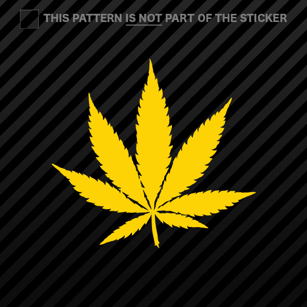 (2x) Marijuana Pot Leaf Sticker Self Adhesive Vinyl 420 | eBay