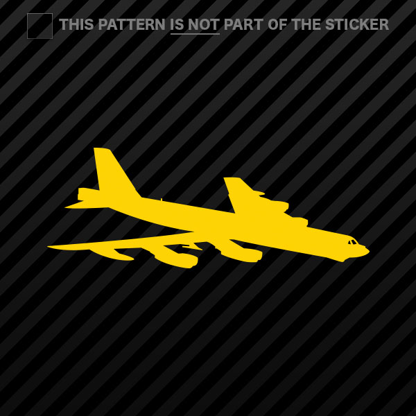 (2x) B-52 Stratofortress Sticker Self Adhesive Vinyl bomber b52 V1 | eBay
