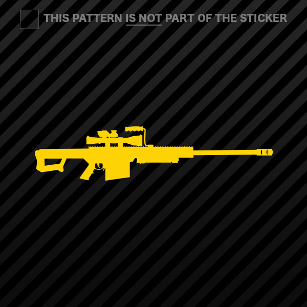 (2x) Barrett M107 Sticker Self Adhesive Vinyl sniper rifle 50 cal | eBay
