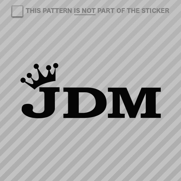 (2x) JDM King Sticker Self Adhesive Vinyl crown type b | eBay