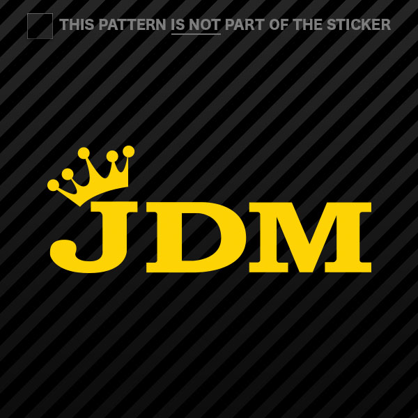 (2x) JDM King Sticker Self Adhesive Vinyl crown type b | eBay