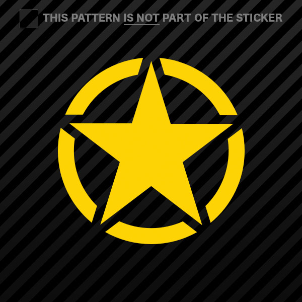 (2x) Willys Army Star Sticker Self Adhesive Vinyl | eBay