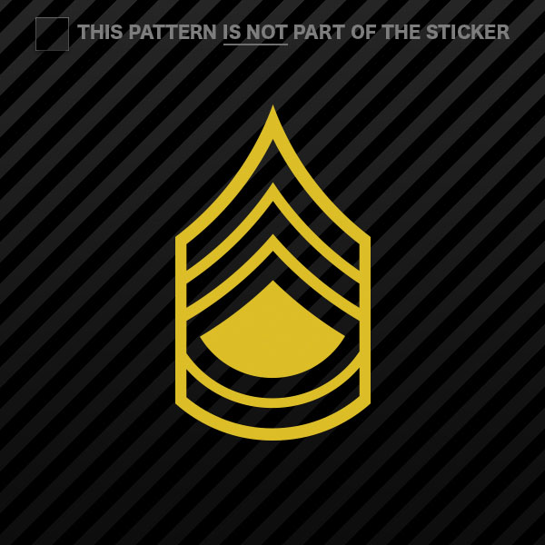 (2x) E-7 Sergeant First Class Rank Sticker Vinyl SFC OR-7 E7 US Army | eBay