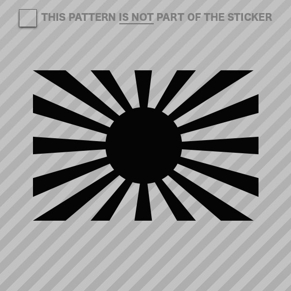 (2x) Rising Sun Flag Sticker Self Adhesive Vinyl Imperial Japanese | eBay