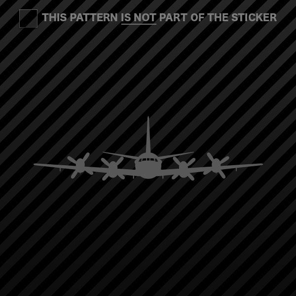 (2x) Front View P-3 Orion Sticker Self Adhesive Vinyl anti-submarine p3 ...