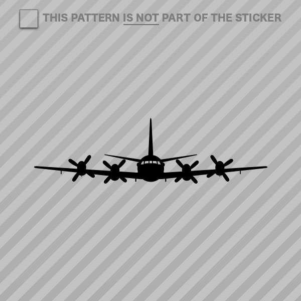 (2x) Front View P-3 Orion Sticker Self Adhesive Vinyl anti-submarine p3 ...