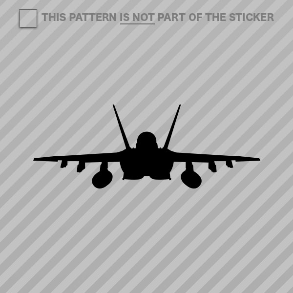 (2x) F-18 Hornet Sticker Self Adhesive Vinyl f18 jet aircraft | eBay