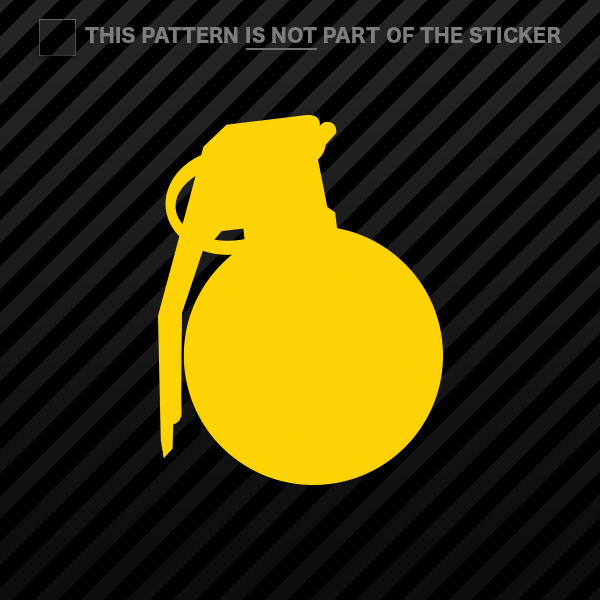 (2x) M67 Hand Grenade Sticker Self Adhesive Vinyl small bomb ...