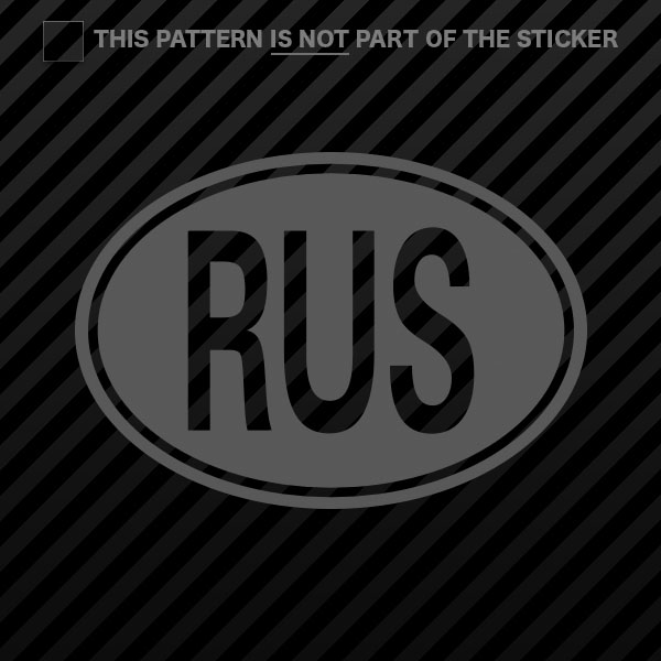 (2x) Russia Oval Sticker Self Adhesive Vinyl country code RUS | eBay