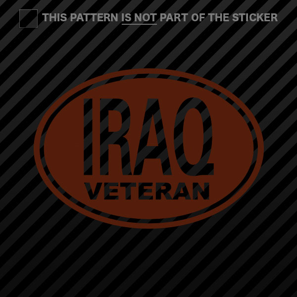 (2x) Oval Iraq Veteran Sticker Self Adhesive Vinyl | eBay