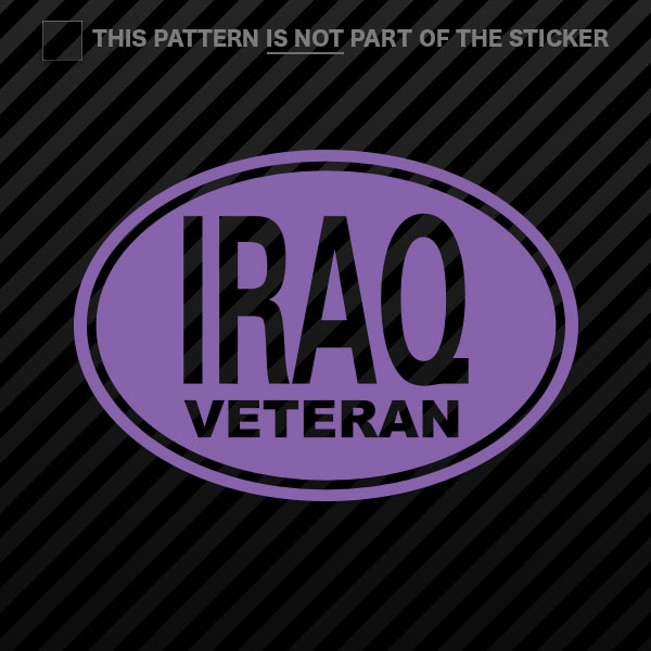 (2x) Oval Iraq Veteran Sticker Self Adhesive Vinyl | eBay