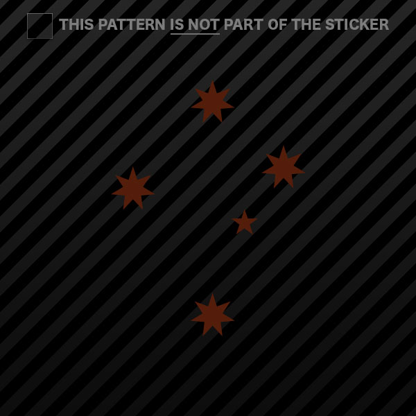 (2x) Australian Southern Cross Sticker Self Adhesive Vinyl crux | eBay