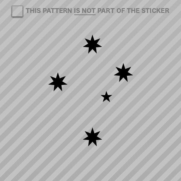 (2x) Australian Southern Cross Sticker Self Adhesive Vinyl crux | eBay