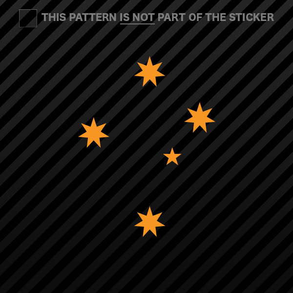 (2x) Australian Southern Cross Sticker Self Adhesive Vinyl crux | eBay