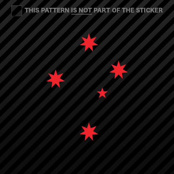 (2x) Australian Southern Cross Sticker Self Adhesive Vinyl crux | eBay