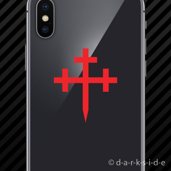 (2x) Cross Crosslet Fitchy Cell Phone Sticker Mobile | eBay