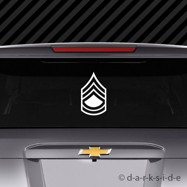 Large E-7 Sergeant First Class Rank Sticker Vinyl SFC OR-7 E7 US Army ...