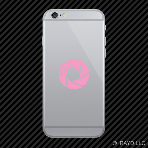 (2x) Camera Aperture Cell Phone Sticker Mobile digital DSLR many colors ...