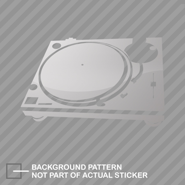 Turntable Die Cut Decal Sticker Decal Vinyl dj phonograph record player ...