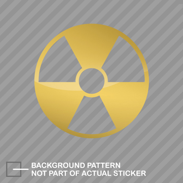 Radioactive Symbol Sticker Die Cut Decal radiation | eBay