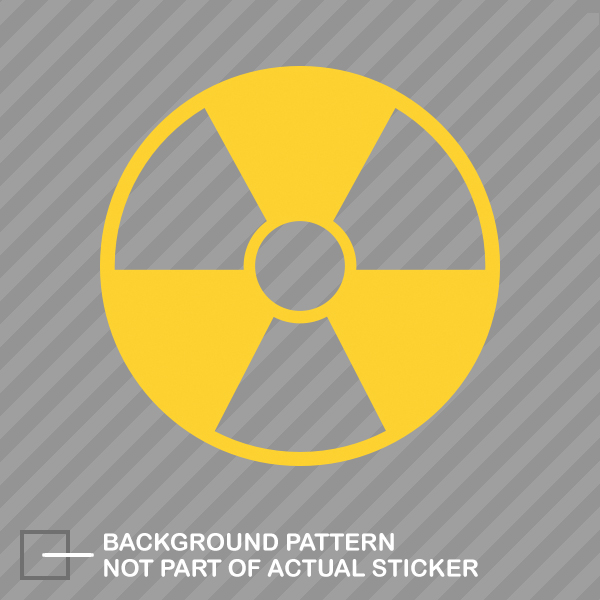 Radioactive Symbol Sticker Die Cut Decal radiation | eBay