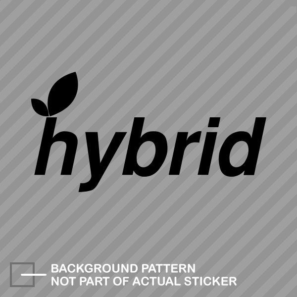 Hybrid Sticker Decal Vinyl go green environmental | eBay