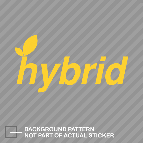 Hybrid Sticker Decal Vinyl go green environmental | eBay