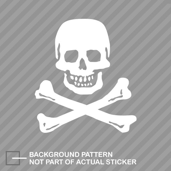 Skull and Bones Sticker Die Cut Decal | eBay