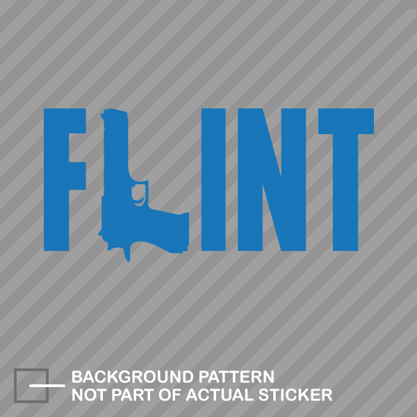 Flint Sticker Decal Vinyl michigan mi dangerous | eBay