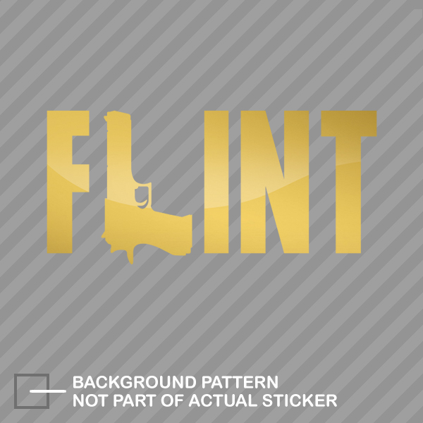 Flint Sticker Decal Vinyl michigan mi dangerous | eBay