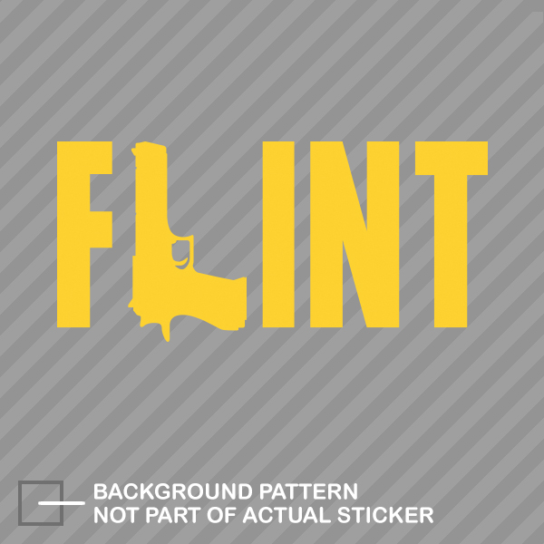 Flint Sticker Decal Vinyl michigan mi dangerous | eBay