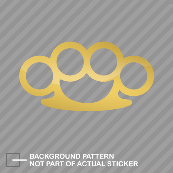 Brass Knuckles Sticker Die Cut Decal | eBay
