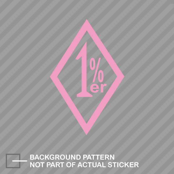 1%er Sticker Decal Vinyl outlaw 1 Percenter 1% er | eBay