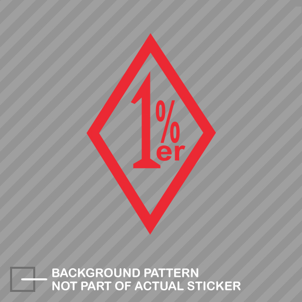 1%er Sticker Decal Vinyl outlaw 1 Percenter 1% er | eBay