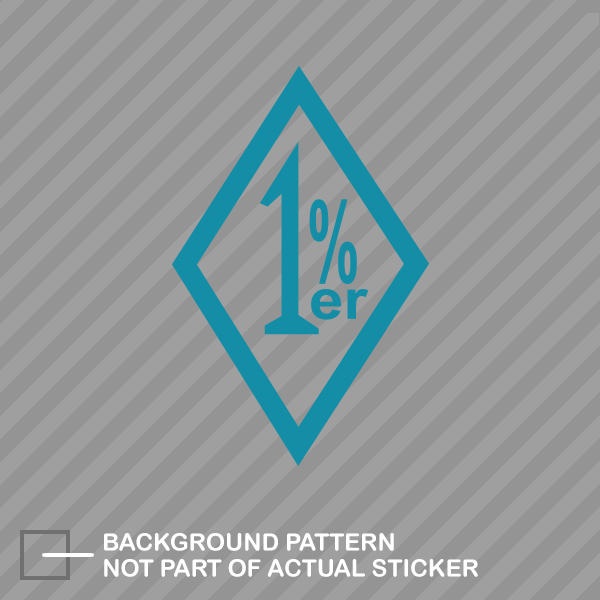 1%er Sticker Decal Vinyl outlaw 1 Percenter 1% er | eBay